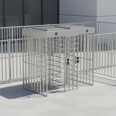 China 304 Stainless Steel Full Height Turnstile Gate 620mm Channel 5 Million Cycles Access Control for sale
