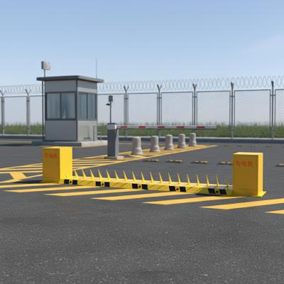 China 380V IP67 Tyre Killer Spike Barrier 150mm Spike Height Vehicle Access Control for sale
