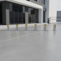 China Hydraulic Rising Bollard 219mm 600mm 304 Stainless Steel Automatic Driveway Security Barrier 220V for sale