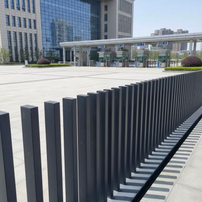 China Automatic Rising Bollard Fence Gate 1200mm Lift Height 220V Hydraulic Security Barrier for sale