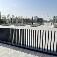 China Automatic Rising Bollard Fence Gate 1200mm Lift Height 220V Hydraulic Security Barrier for sale