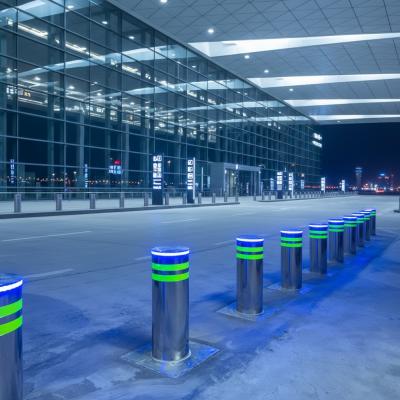 China IP68 K12 Crash Rated Hydraulic Rising Bollard 219mm 220V Automatic Vehicle Barrier for sale