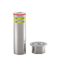 China 219mm Stainless Steel Manual Removable Lift Bollard Road Safety Traffic Barrier for sale