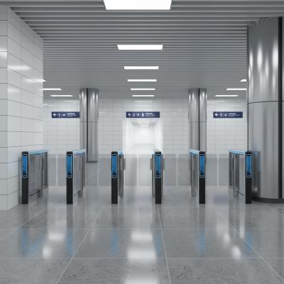 China 304 Stainless Steel Swing Barrier 220V 40W Electromechanical Anti-Collision 5 Million Cycles for sale