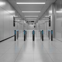 China 304 Stainless Steel Swing Barrier Turnstile Gate 220V 40W for Access Control for sale