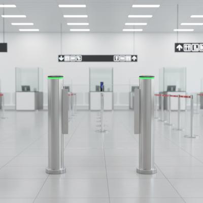 China Intelligent Security Turnstile Gate 550-1200mm Channel Width DC 24V Access Control for sale