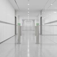 China Intelligent Security Turnstile Gate 550-1200mm Channel Width DC 24V Access Control for sale