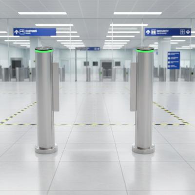 China Steel Swing Turnstile Gate 240x180x1015mm Intelligent Access Control for Commercial Buildings for sale