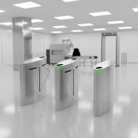 China 304 Stainless Steel Security Turnstile Gate 550mm Channel Width 30 People/Min for sale