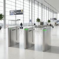 China 304 Stainless Steel Security Turnstile Gate 550mm Channel Width 30 People/Min for sale
