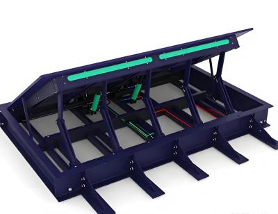 China Hydraulic Automatic Road Blocker System 100T Load Capacity PLC Control Shallow Buried 300mm Depth for sale