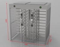 China 304 Stainless Steel Full Height Turnstile Gate 620mm Channel 5 Million Cycles Pedestrian Access Control for sale