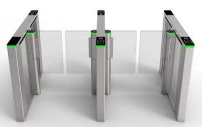 China 304 Stainless Steel Swing Barrier Turnstile Gate 600-900mm Channel Width 5 Million Cycles for sale