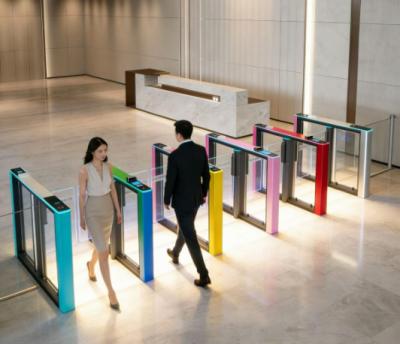 China 304 Stainless Steel Swing Barrier Turnstile Gate 220V 5 Million Cycles Anti-Collision Access Control for sale