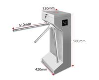 China 304 Stainless Steel Vertical Three Roller Barrier Turnstile Gate RS485 30 People/Min for sale