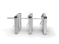 China Vertical Security Turnstile Gate 1400mm Stainless Steel SUS304 550mm Channel Width for Hotels for sale