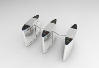 China 304 Stainless Steel Wing Gate Turnstile with RS485 Communication 550mm Channel Width for sale