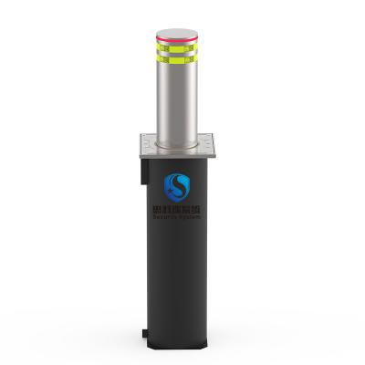China 304 Stainless Steel Automatic Rising Bollard 600mm Height 220V for Secure Vehicle Access Control for sale