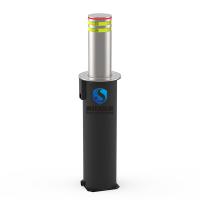 China 304 Stainless Steel Automatic Rising Bollard 600mm Height 220V for Secure Vehicle Access Control for sale