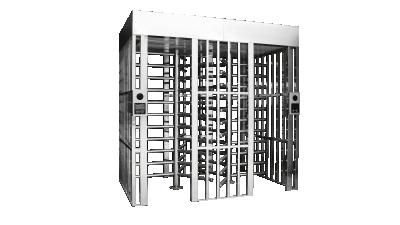 China Full Height Turnstile Gate 304 Stainless Steel 220V 50Hz for Outdoor Security Access Control for sale