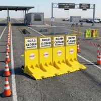 China PAS68 Crash Rated Mobile Vehicle Barrier 60 Ton Load Capacity Modular Design for sale