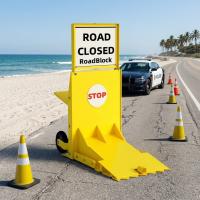 China K4 Anti-Collision Mobile Vehicle Barrier 60 Ton Load Capacity High Strength Steel for sale