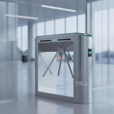 China Security Turnstile Gate U7000-A 2-Way Bi-Directional Access Control 3 Million Cycles RFID Fingerprint Facial Verification for sale