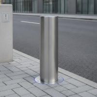China 1100mm Embedded 6mm Thickness Electric Rising Bollards 220V Vehicle Access Control for sale