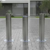 China 220V Hydraulic Rising Security Bollard 219mm Diameter IP68 Waterproof Automatic Driveway Barrier for sale
