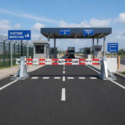 China Hydraulic Road Barrier Gate 6m Width K4 Impact Rated Electric Traffic Barrier for Parking Lot Security for sale