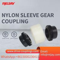 China Nylon Sleeve Gear Coupling for Electric Motors 14-100 Nm Torque Steel Hub for sale