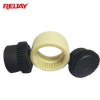 China Nylon Sleeve Gear Coupling Low Noise Unlubricated for Fan Pump 14mm to 80mm Bore for sale