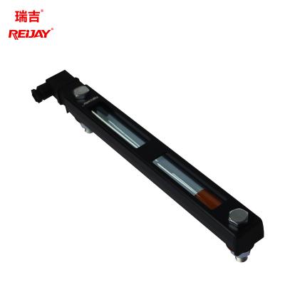 China Hydraulic Oil Tank Level Gauge Aluminum Sight Glass 127mm Center Distance ODM for sale