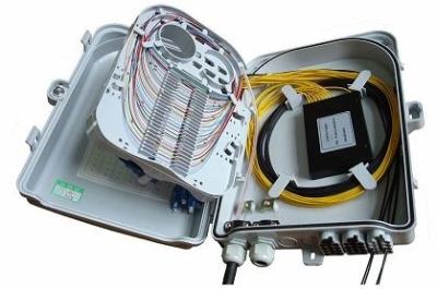 China Outdoor FTTH Fiber Optic Termination Box 24 Fiber Count Easy Installation for sale