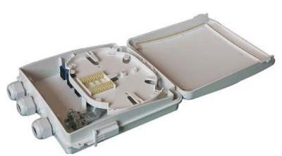 China Indoor Fiber Optic Termination Box , Fiber Optic Enclosures Wall Mount for sale
