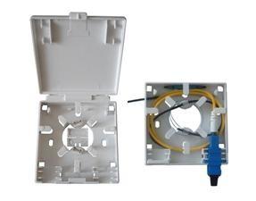 China Socket Fiber Optic Termination Box 86×86×27 Mm For FTTH / FTTO / FTTD for sale