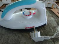 China 220V Aluminum Soleplate Dry Iron for Professional Garment Care and Wrinkle Removal for sale