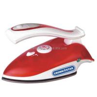 China Durable Aluminum Soleplate Travel Steam Iron 800W Dual Voltage with Foldable Handle Design 19x9.5x9.9cm for sale