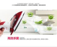 China GS Certified LM-688A Double Voltage Travel Steam Iron 100-240V 800W with Stainless Steel Soleplate for sale