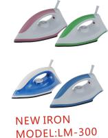 China LM-300 Household Dry Iron 1000W with Adjustable Temperature Control - 110/230V Dual Voltage Non-Stick or Stainless Steel Soleplate for sale