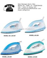 China LM-207 Dry Iron 300-1000W with Adjustable Temperature Control and Stainless Steel Soleplate for Professional Garment Care for sale