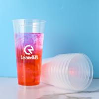 China 12oz 16oz 20oz Custom Plastic Cups For Party With Lid Logo Printing for sale