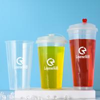 China 12oz 16oz 20oz Custom Plastic Cups For Party With Lid Logo Printing for sale