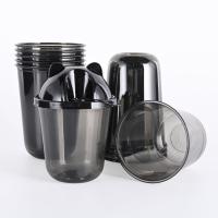 China Coffee Durable Dessert Cups With Lids Frosted Plastic Cups Personalized for sale