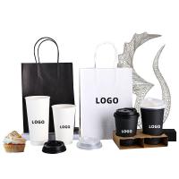 China Eco Friendly Double Layer Kraft Paper Cup Disposable Takeaway Home Use for sale