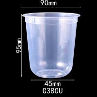 China Transparent Disposable Plastic Cups With Lids Custom Logo For Takeaway Beverages for sale