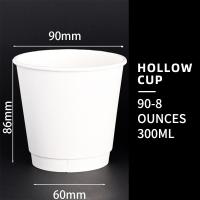 China Food Grade PE Coating Double Wall Paper Cups For Hot Drinks Christmas Parties for sale