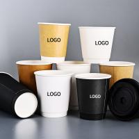 China Biodegradable Double Wall Compostable Coffee Cups 500ml Waterproof for sale