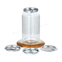 China 350ml 650ml High Quality PET Plastic Bottles With Pop Top For Cold Drinks for sale