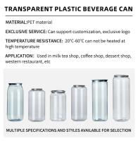 China Food Grade 300ml OEM PET Plastic Beverage Bottles With Snap Lid for sale